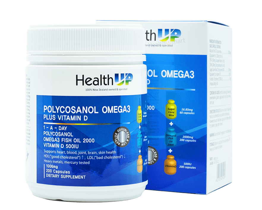 Policosanol Omega 3 Plus Vitamin D – HealthOmart New Zealand